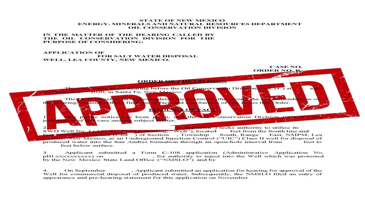 Is Your New Mexico SWD Permit Application Stalled? - ALL Consulting